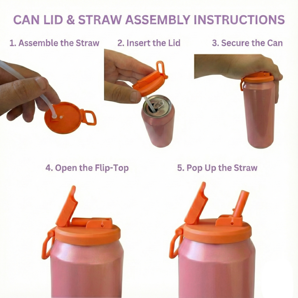 Soda Can Lid + Straw – Kylee & Co