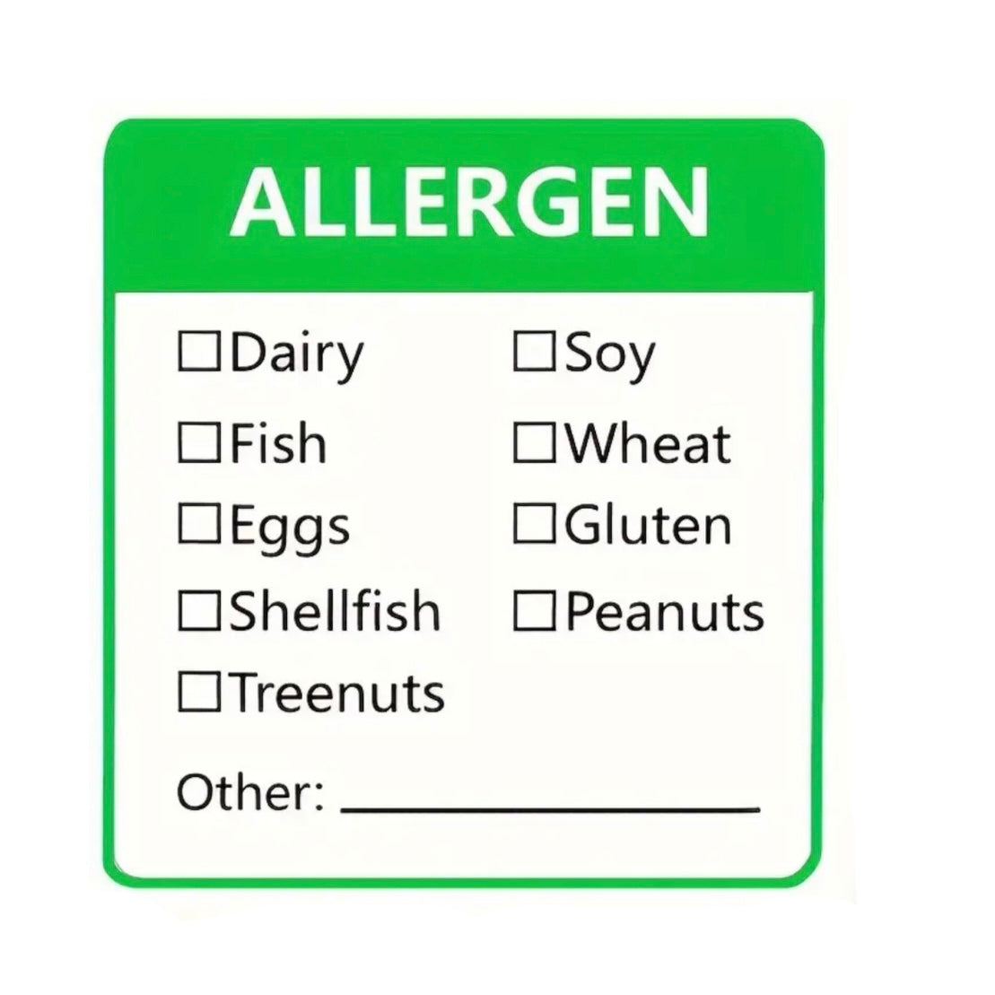 Sticker — Allergen Stickers – Kylee & Co
